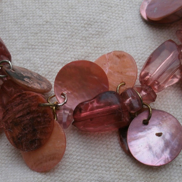Vintage | Jewelry | Vintage Dyed Mop Shell Acrylic Bead Necklace | Poshmark